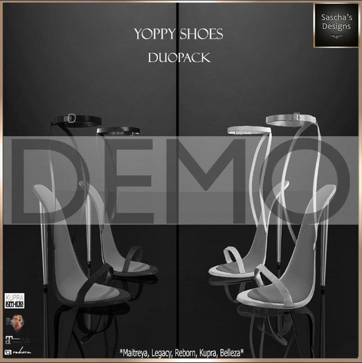 Second Life Marketplace - SAS - DEMO Yoppy Shoes (MB)