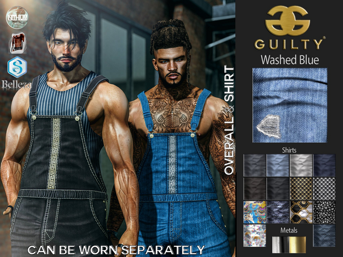 Second Life Marketplace - Guilty 112 Old Fashion 2 Washed Blue