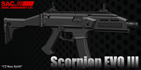 Second Life Marketplace - MESH[SAC] Scorpion EVO III SMG v1.13 Box
