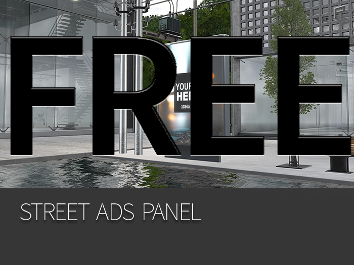 Second Life Marketplace - [[[FREE]]] STREET ADS PANEL
