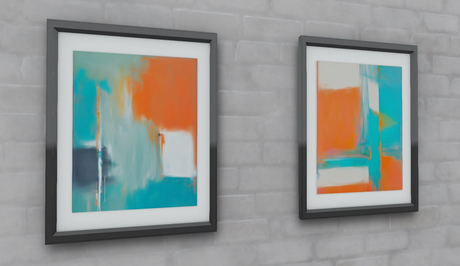 Second Life Marketplace - [AA] Teal Art Set - 2 pieces