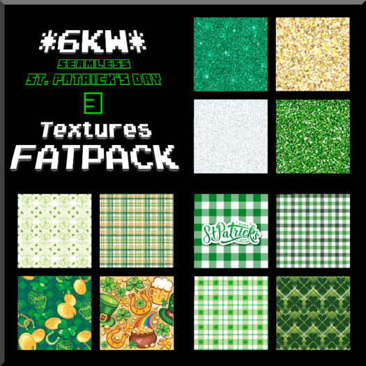 Second Life Marketplace - *6KW* FULL PERM Seamless St. Patrick's Day 3 ...