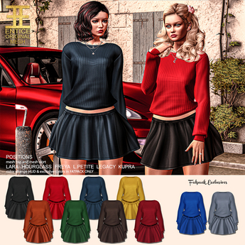 Second Life Marketplace - Entice - Positions Outfit MEGA FATPACK