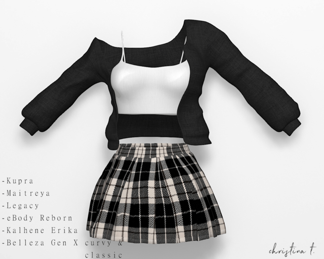 Second Life Marketplace - Christina T. -Downtown Outfit- (Belleza Gen X ...