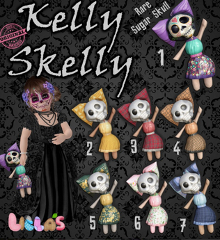 Second Life Marketplace - 5 Lilla's Kelly Skelly LH Green COMMON