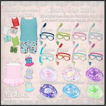 Second Life Marketplace - . tiptoes - Beachy Days - Sit 'N Splash ...