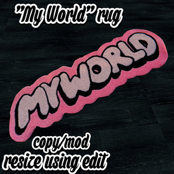 Second Life Marketplace - "my world" rug