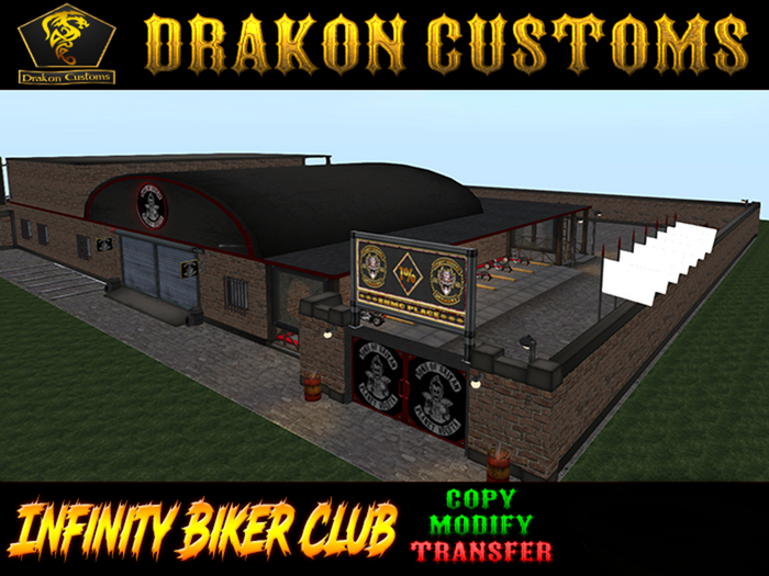 Second Life Marketplace - Infinity Biker Club Furnished Update