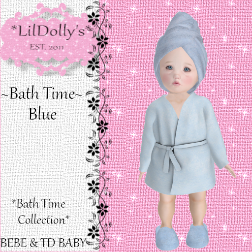 Second Life Marketplace - *LilDolly's* ~Bath Time~ Blue TD KID