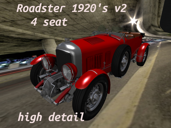 Second Life Marketplace - roadster 1920's v2 four seater