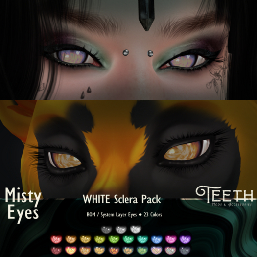 Second Life Marketplace - [T] // Misty Eyes : White Sclera Pack