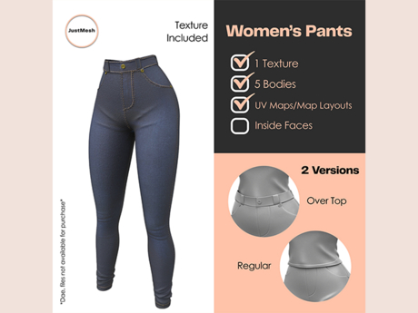 Second Life Marketplace - JM [W] PANTS [reg]
