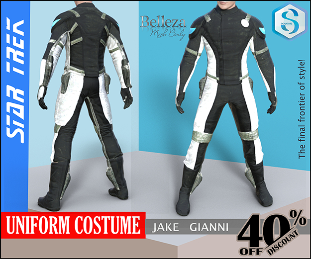 Second Life Marketplace - SC Uniform Costume - Star Trek - Jake ...