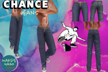 Second Life Marketplace - WN Chance Jeans - Set of 9 for Inithium-Kario