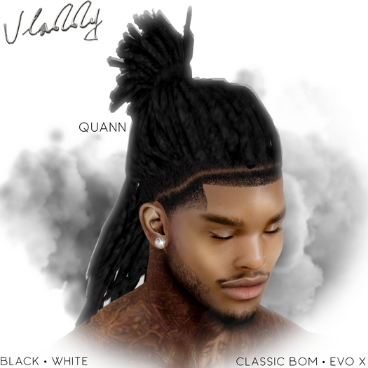 Second Life Marketplace - Vladdy // "Quann" Dreadlocks (Fatpack) (EVO X ...