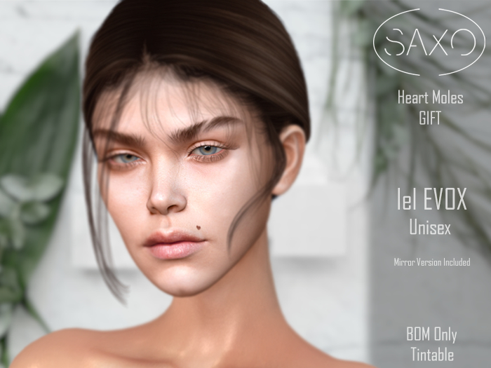 Second Life Marketplace - SAXO - Face Heart Moles lel EVOX Unisex ...