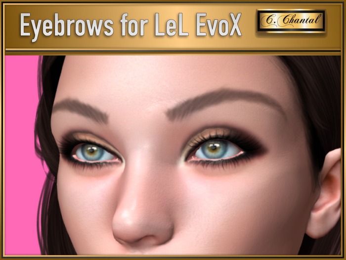 Second Life Marketplace - C.CHANTAL HD Eyebrows for LeLUTKA EvoX #1 ...