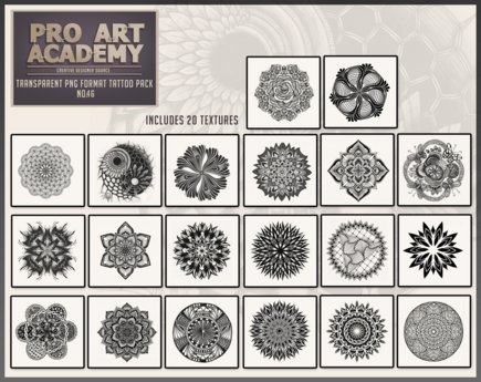 Second Life Marketplace - * PAA / Tattoo Textures Pack No.46