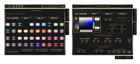 Second Life Marketplace - " VOOH " BELLA CAT GARTER FOR MAZE SOFT ...