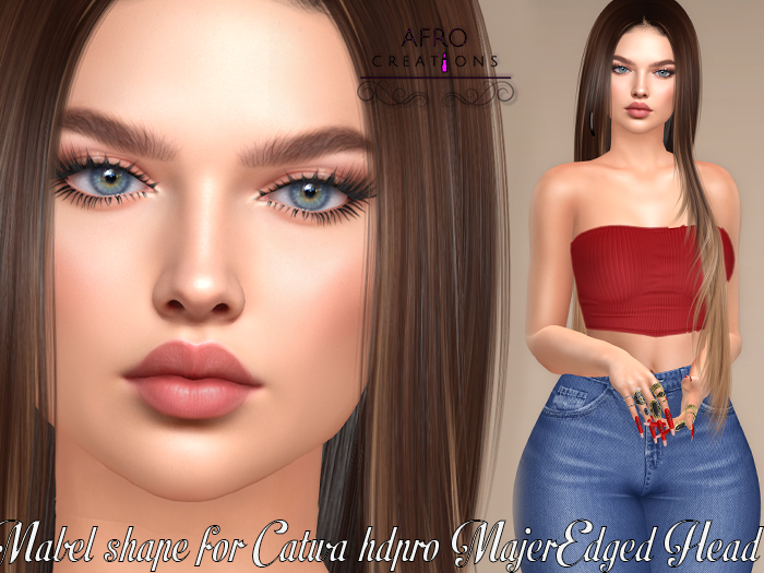 Second Life Marketplace - Mabel Shape for Catwa HDPRO MajerEdged Head ...