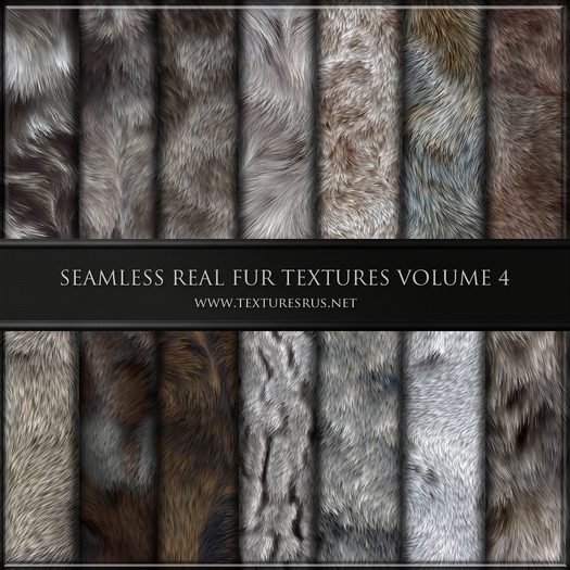 Second Life Marketplace - TRU Textures Ltd 10 x Seamless Real Fur ...