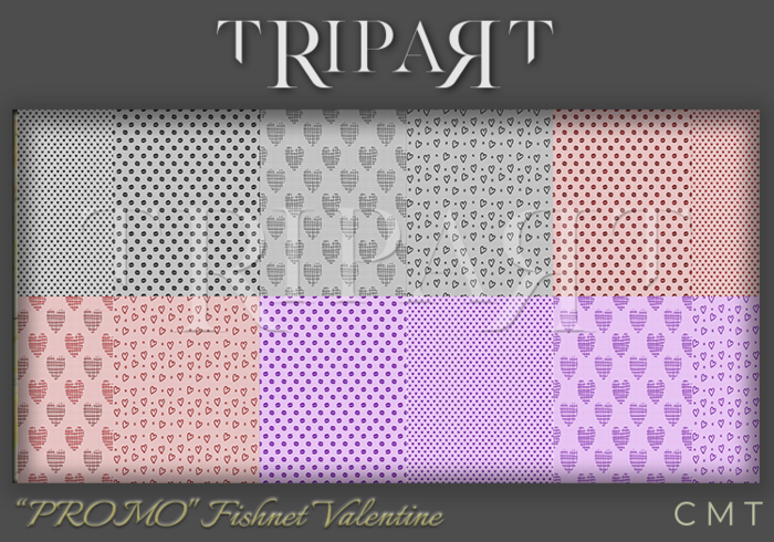 Second Life Marketplace - .::TRIPART::." PROMO " Fishnet Valentine ALPHA