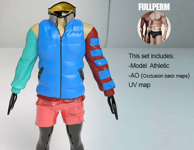 Second Life Marketplace - Full Perm_iGW_Outfit_GYM_ Legacy_ Athletic