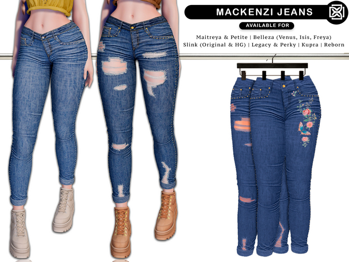 Second Life Marketplace - Addams "Mackenzi" Rolled Jeans #19