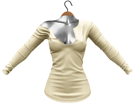 Second Life Marketplace - RIOT / Heidi Top - Cream