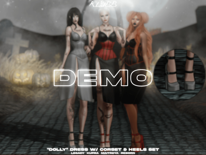 Second Life Marketplace - #Klubb "Dolly" Dress w/ Corset [Demo]