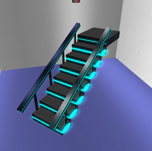 Second Life Marketplace - SilverVon Design Cyber Stairs (Boxed)