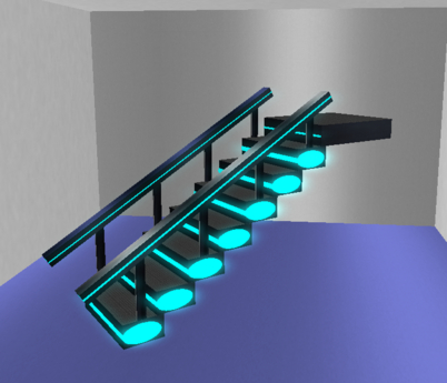 Second Life Marketplace - SilverVon Design Cyber Stairs (Boxed)