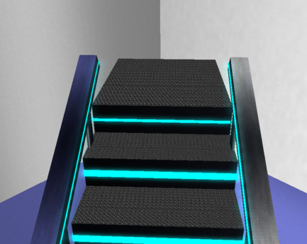 Second Life Marketplace - SilverVon Design Cyber Stairs (Boxed)