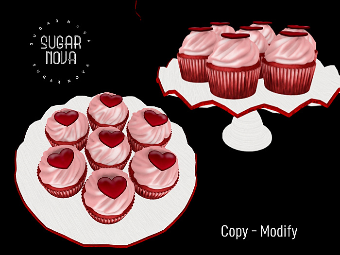 Second Life Marketplace - SN - Heart Cupcakes - Bento Dispenser ...