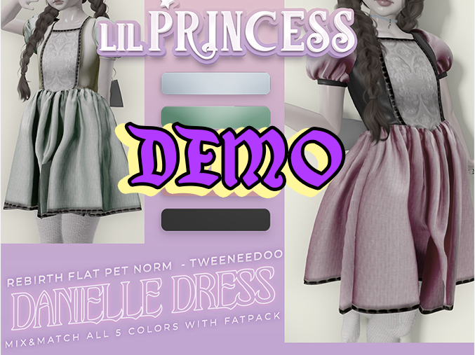 Second Life Marketplace - LilPrincess Danielle Dress DEMO