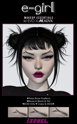 Second Life Marketplace - IXCHEL. - E-Girl Essentials - EYEBROWS ...