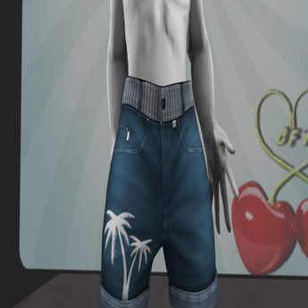 Second Life Marketplace - CFA Blue Tropical Shorts (19 Boxed)