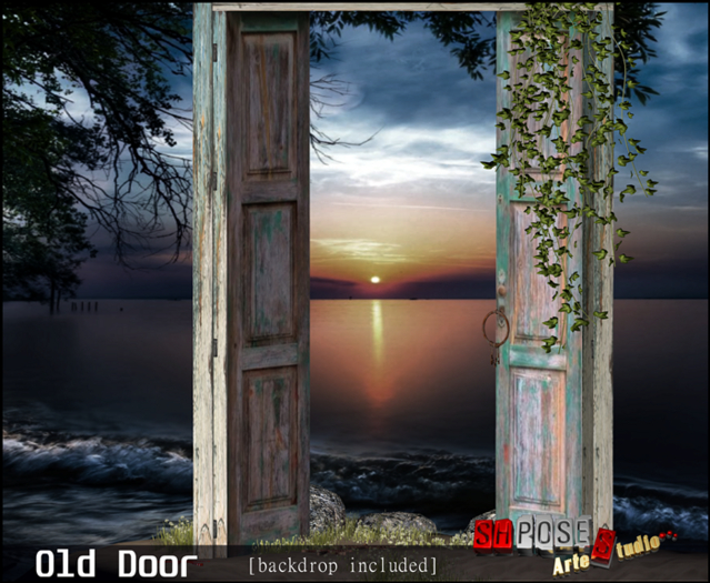 Second Life Marketplace - AS & SH OLD DOOR [scene]