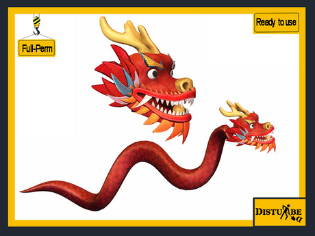 Second Life Marketplace - ::DisturbeD:: Chinese New Year Dragon Head ...