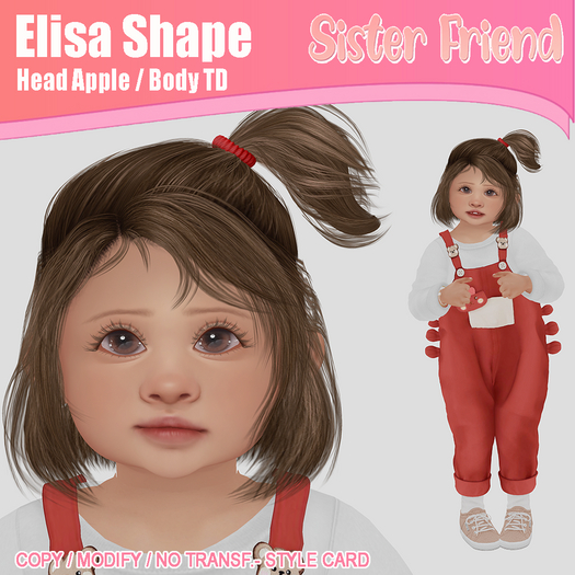 Second Life Marketplace - SF Elisa Shape AppleTD