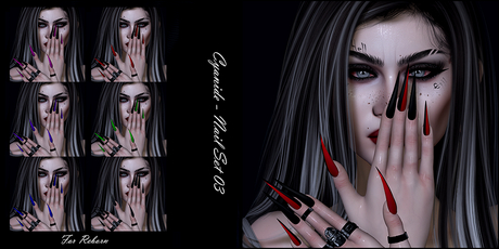 Second Life Marketplace - ! Cyanide - Nail Set 03 (Reborn)