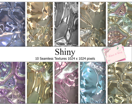 Second Life Marketplace - Shiny - 10 Textures Seamless - NINA and RAY NR