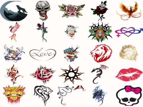 Second Life Marketplace - TATTOO PNG 512X512 SET #8 "BOXED"