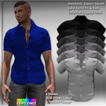 Second Life Marketplace - *DCDM* Jeff Shirt Set: B2W *NEW RELEASE PROMO*