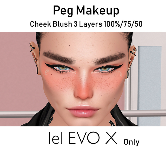 Second Life Marketplace - Peg Make up Lel Evo X Pink Blush Makeup Hearts