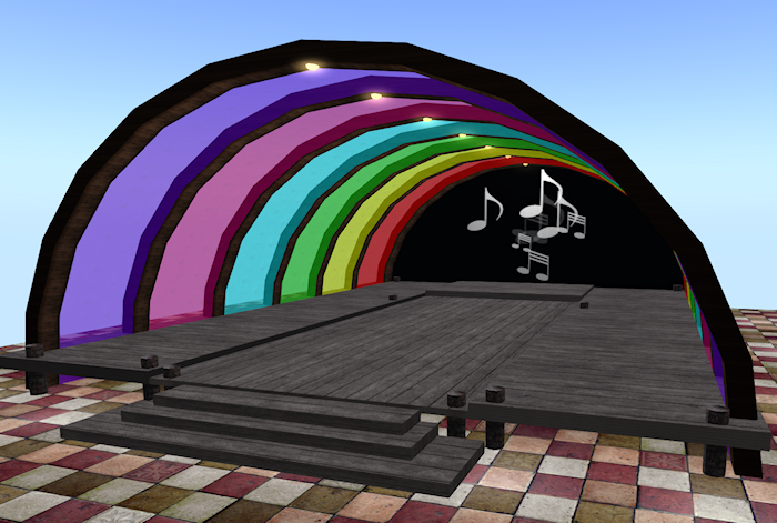 Second Life Marketplace - Simple stage/venue on stilts 6 colours