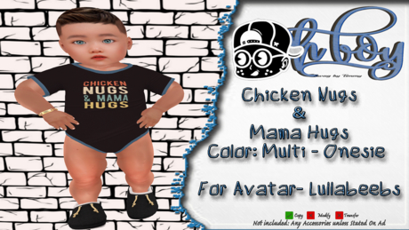 Second Life Marketplace - OH BOY! ONESIE, NUGS & MOM HUG - MULTI ...