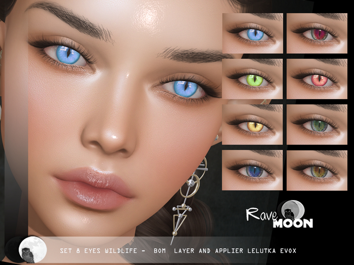 Second Life Marketplace - RaVeMooN ^WILDLIFE^ Applier Lelutka evox ...