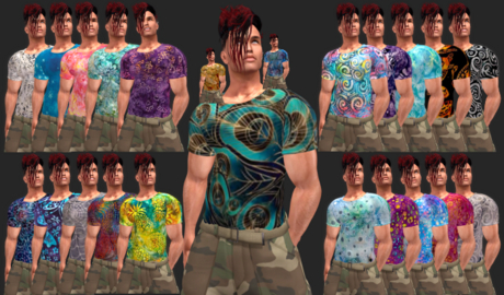 Second Life Marketplace - WW Tee Shirt (male) V12 - 4 MP