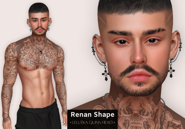 Second Life Marketplace - [Stanley] Renan v2 Shape Lel Quinn EvoX 3.1